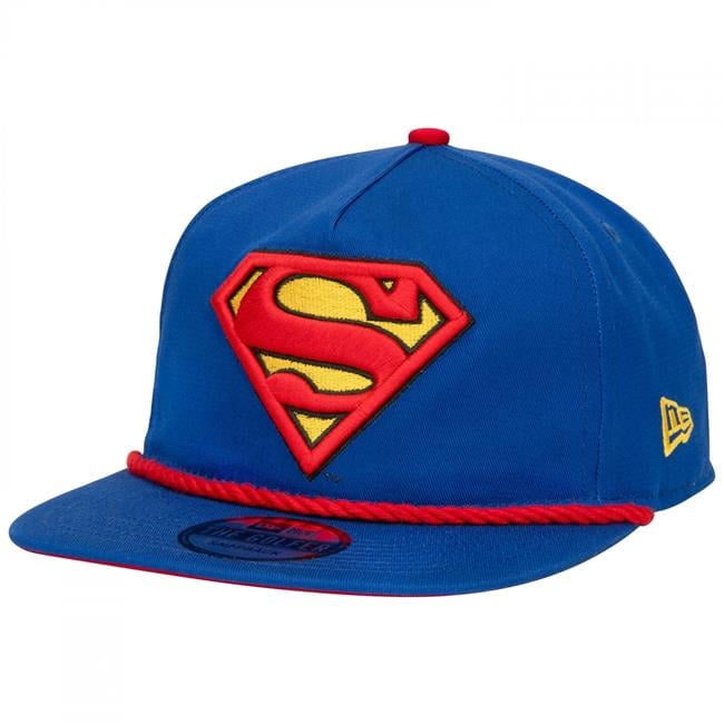Superman Logo Blue Colorway New Era Adjustable Golfer Rope Hat ...