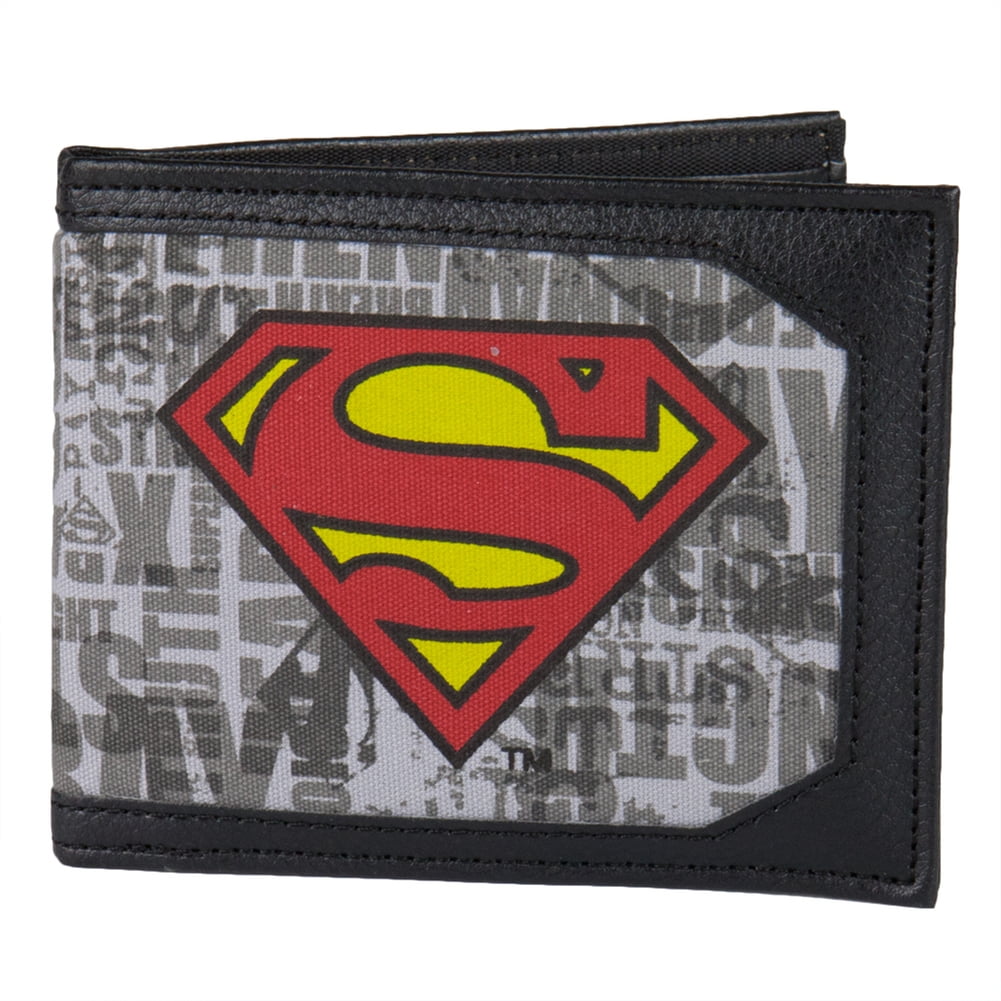 Superman - Logo Canvas Bi-Fold Wallet - Walmart.com