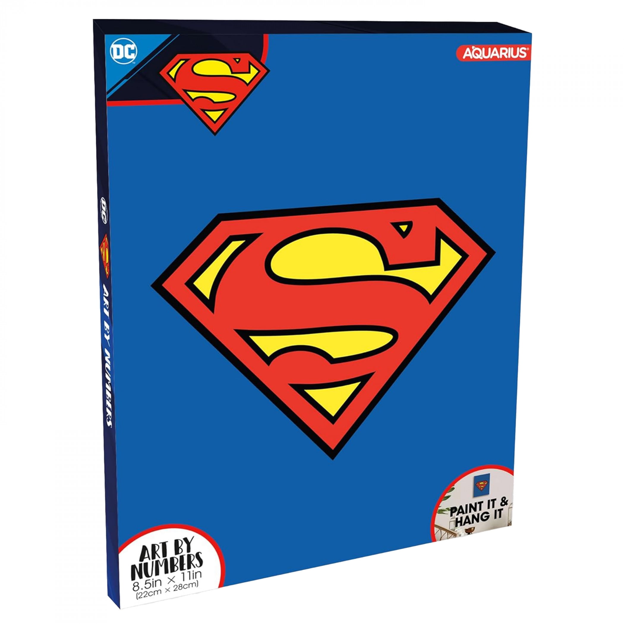 Superman 893766 8.5 x 11 in. Logo Art by Numbers Mini - Retro Paint for ...