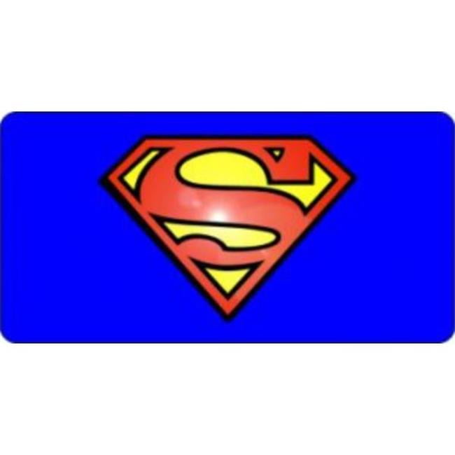 Superman Logo Photo License Plate - Walmart.com