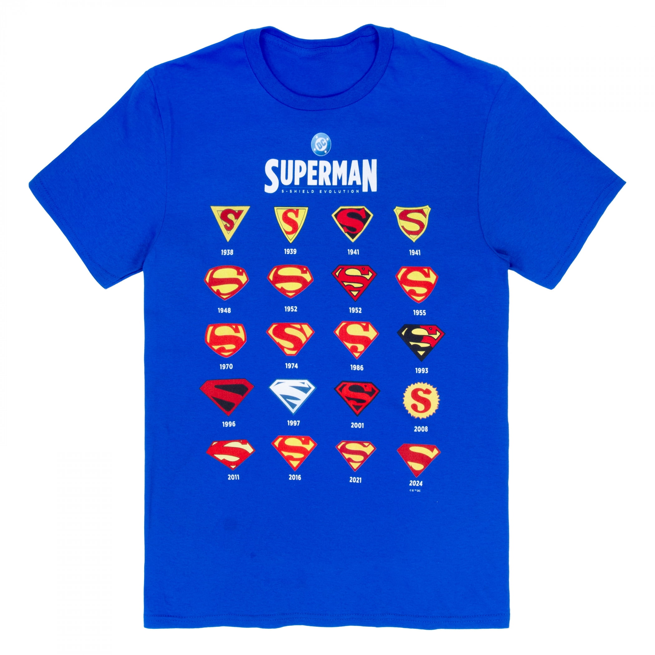 Superman Logos Through Time T-Shirt-Large - Walmart.com