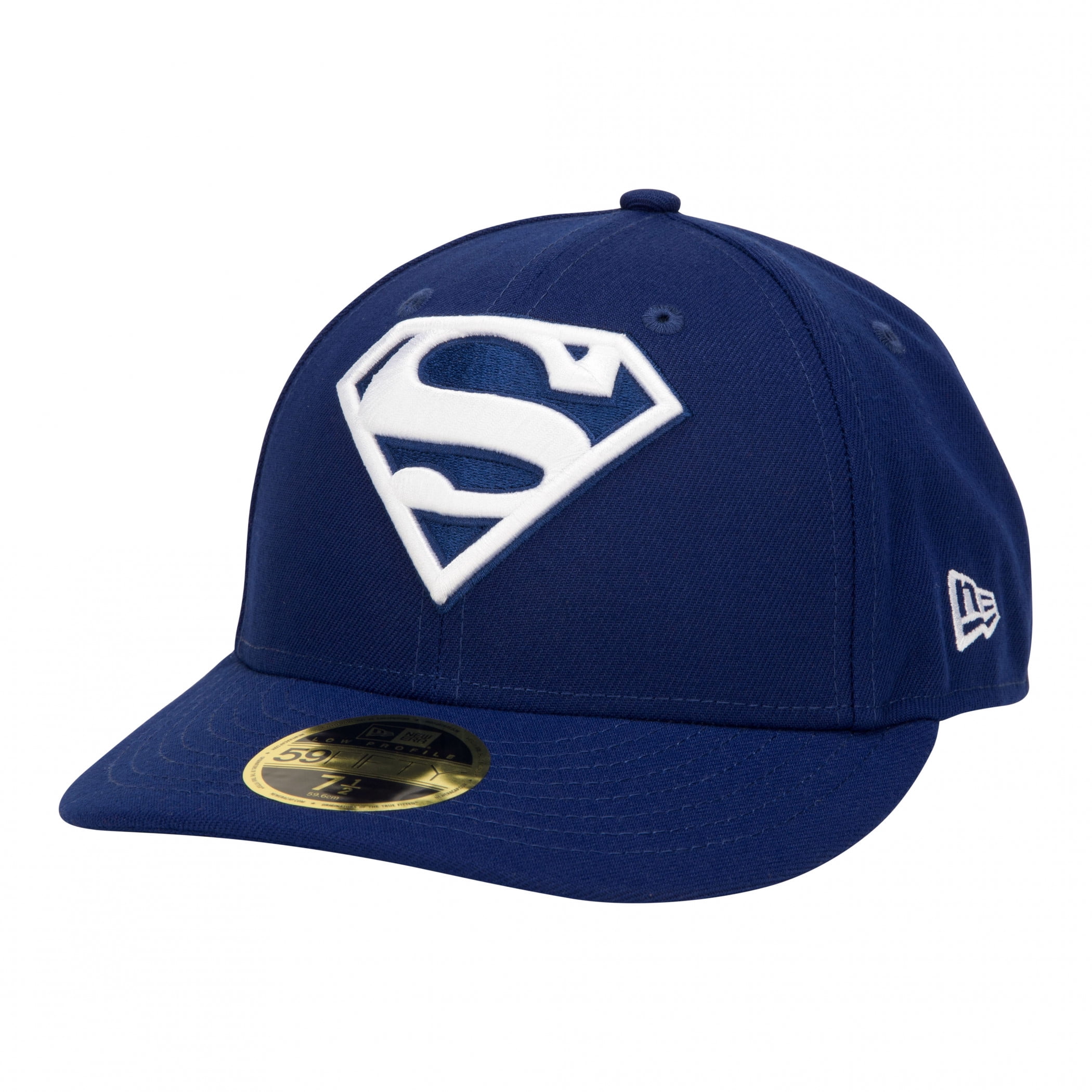 Superman Low Profile Blue New Era 59Fifty Fitted Hat-8 Fitted - Walmart.com