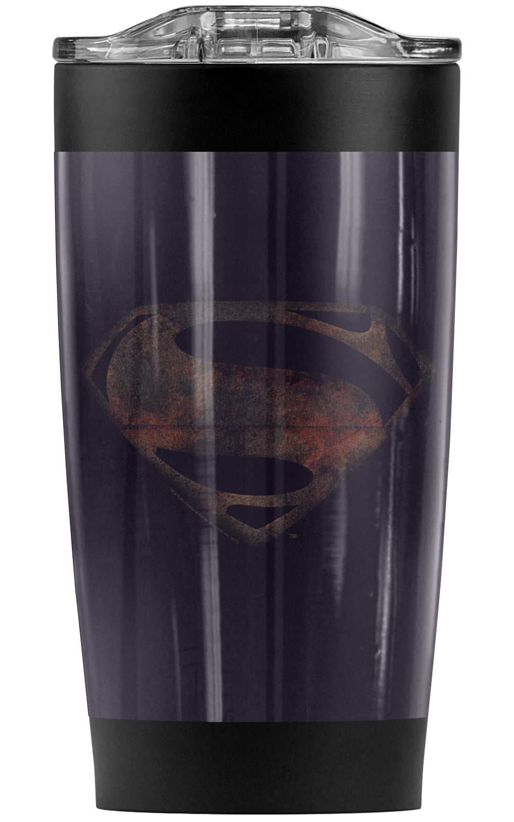 Superman Man Of Steel Iron Rust Stainless Steel Tumbler 20 oz Coffee ...