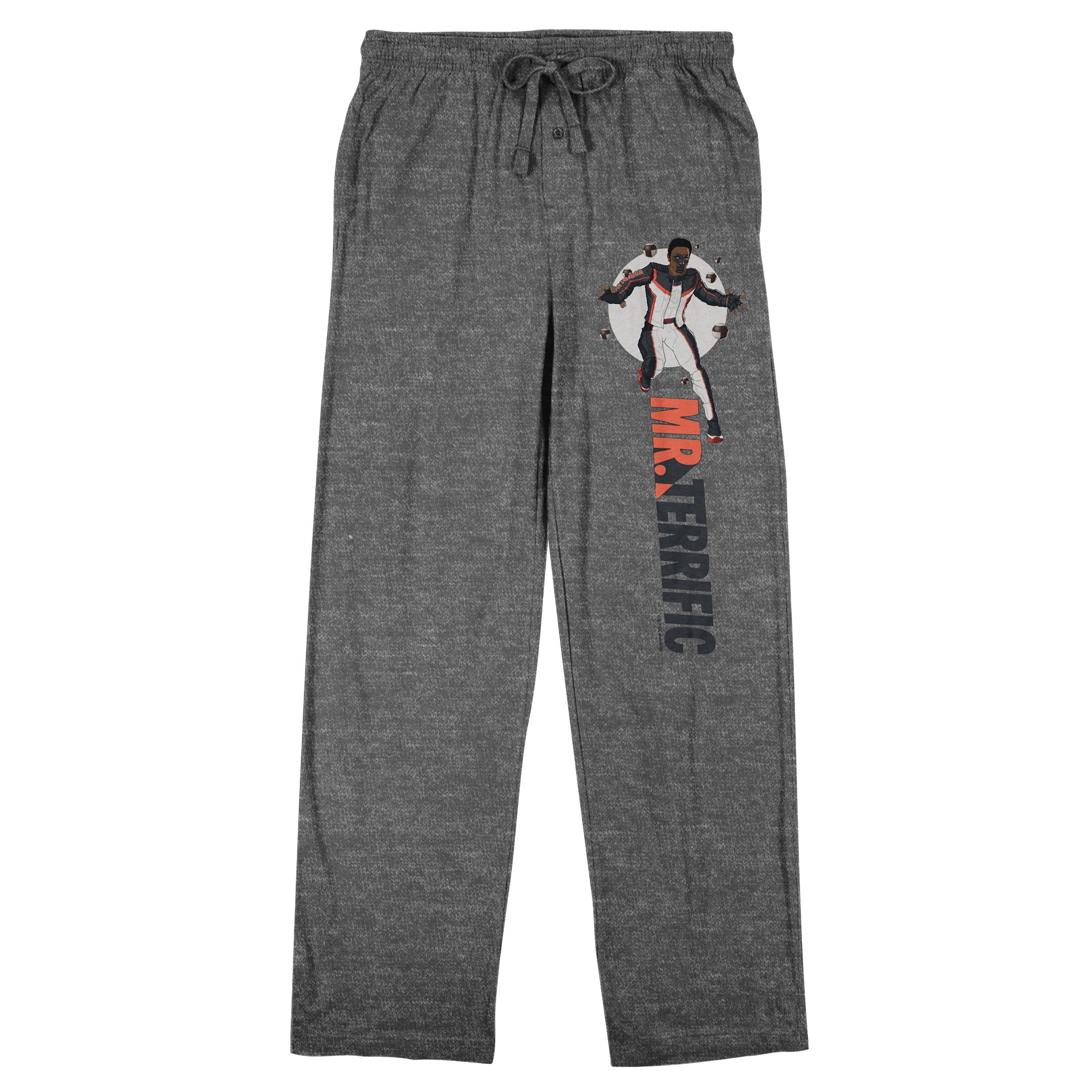 Superman Movie 2025 Mr. Terrific on grey heather Adult Sleep Pant ...