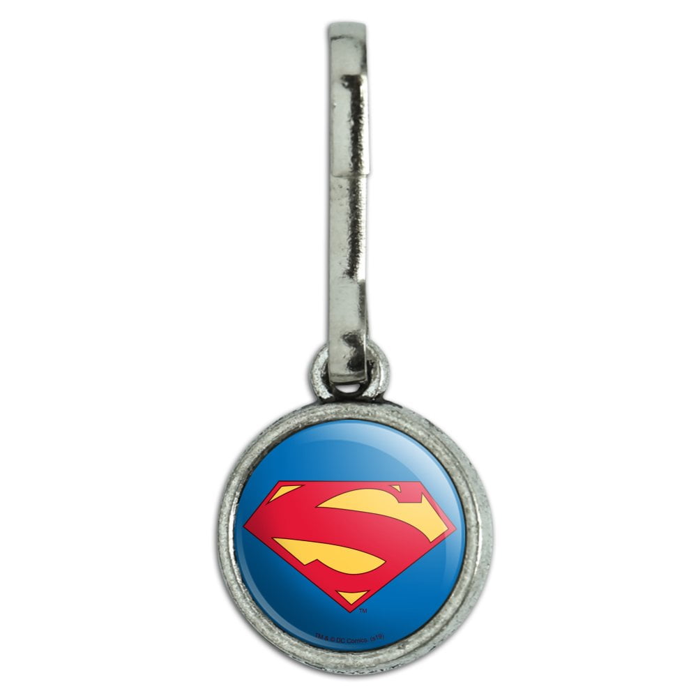 Superman New 52 Shield Logo Antiqued Charm Clothes Purse Suitcase ...