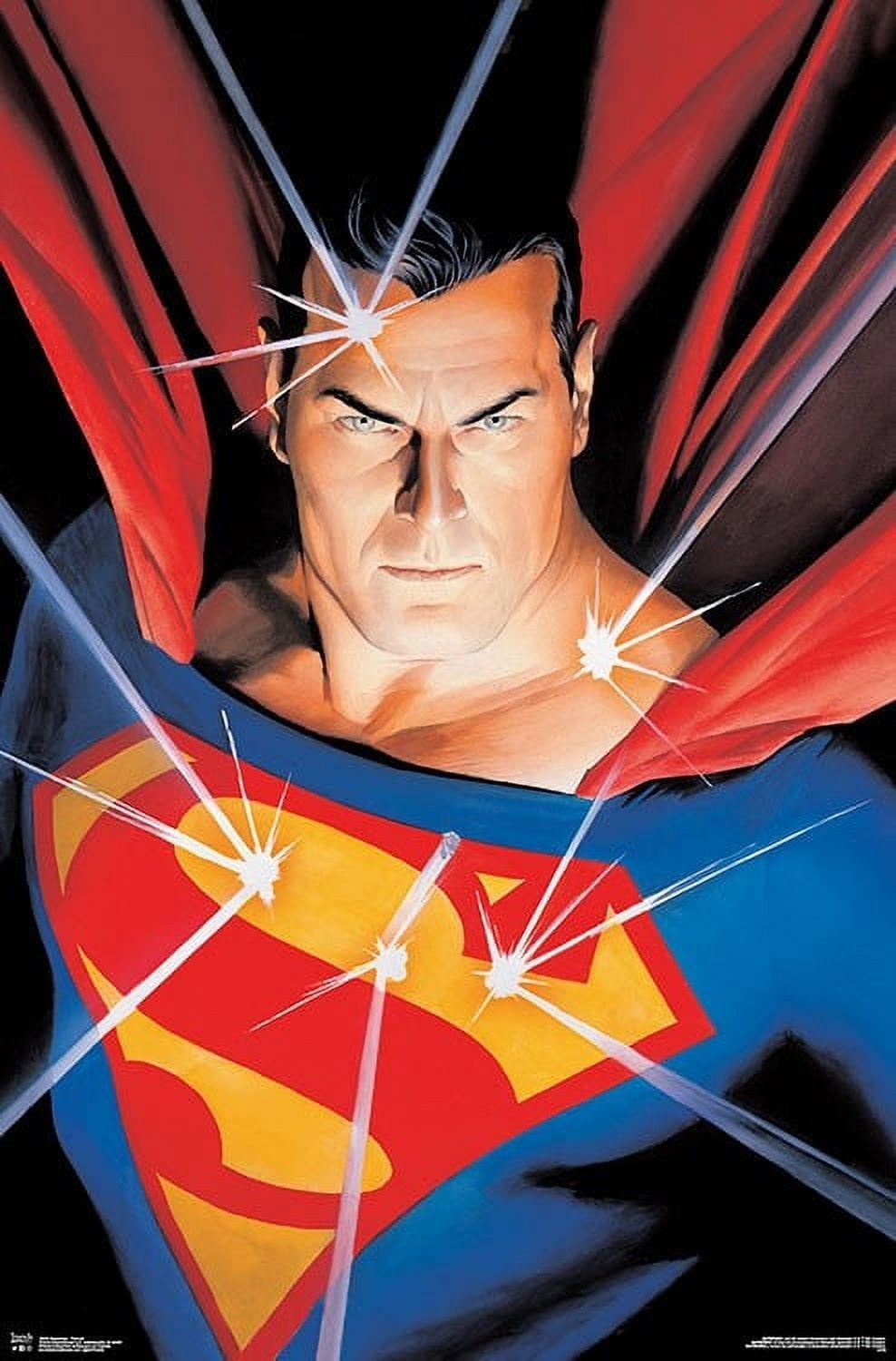 Superman - Portrait Laminated Poster Print (22 x 34) - Walmart.com