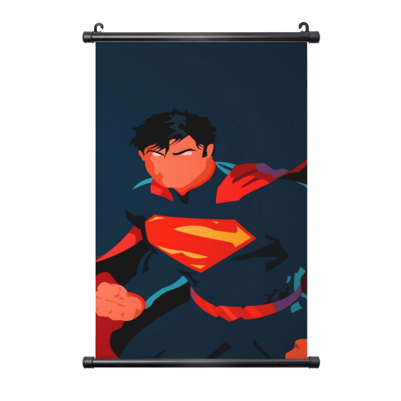 Superman Poster Aesthetic Canvas PVC Shaft Wall Art Hanging Hanger ...
