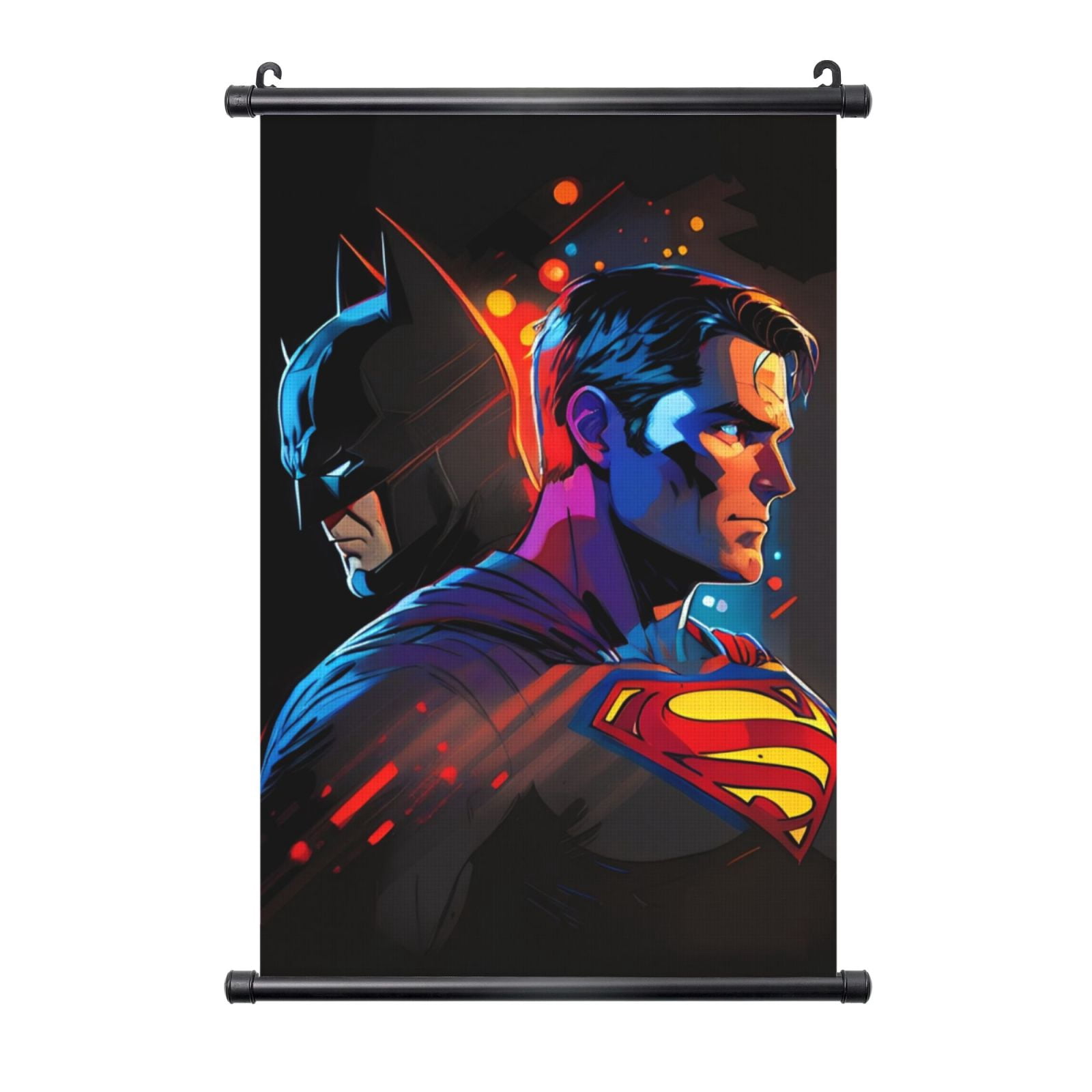 Superman Poster Plastic Shaft Wall Hanging Banner Painting Canvas ...