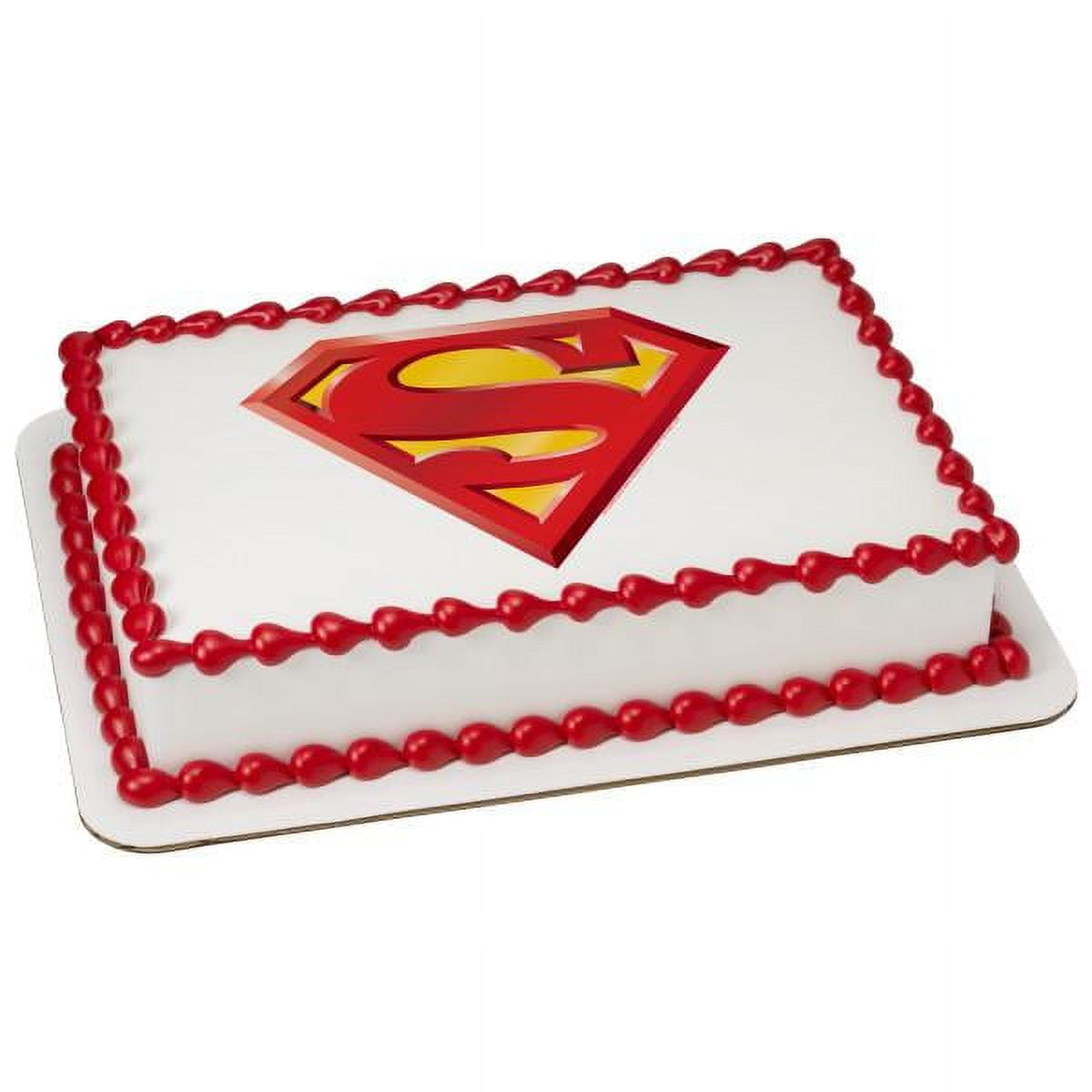 Superman Power Up Edible Cake Topper Image - Walmart.com