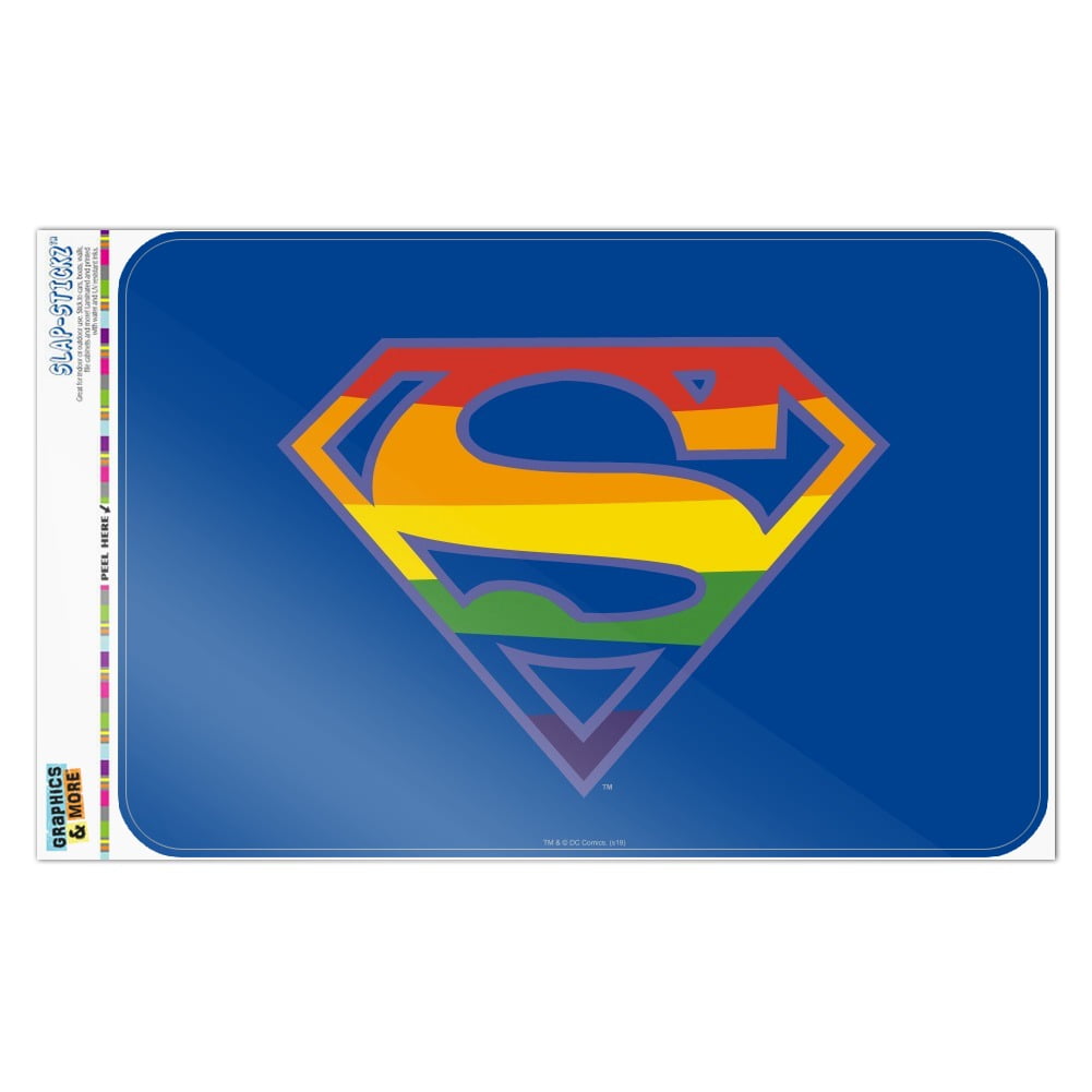 Superman Rainbow Shield Logo Home Business Office Sign - Walmart.com