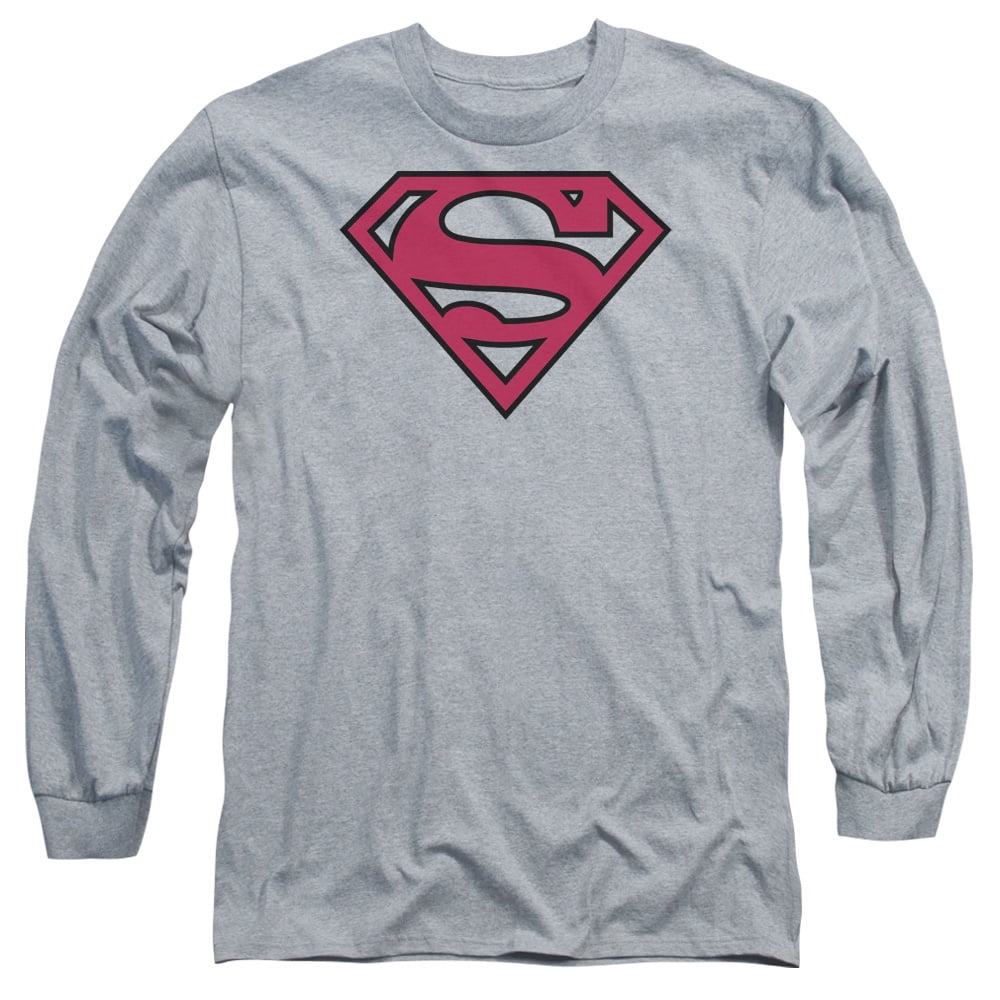Superman - Red & Black Shield - Long Sleeve Shirt - Medium - Walmart.com