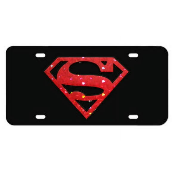 Red Reflective License Plate Frame