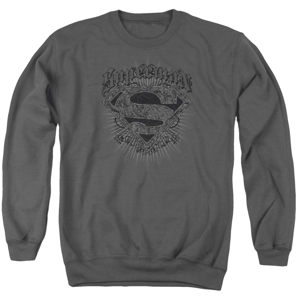 Superman Scrolling Shield - Men's Crewneck Sweatshirt - Walmart.com