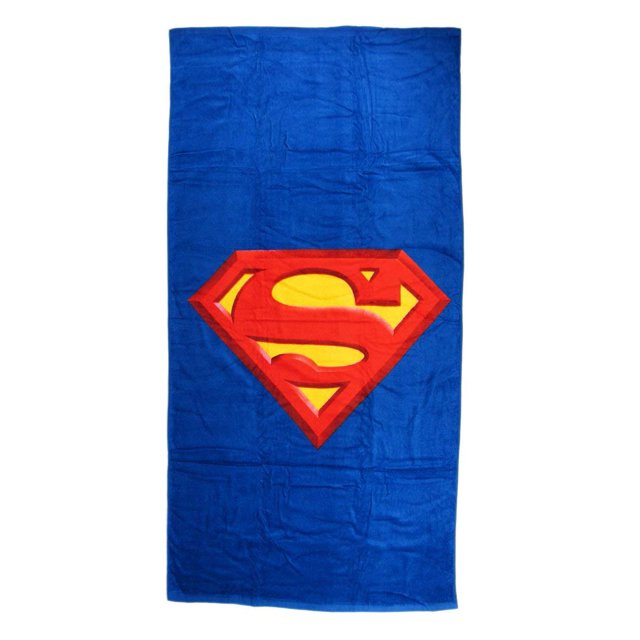 Superman Shield Oversized Large Superhero Beach Bath Gym Towel for Kids ...