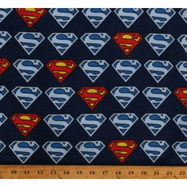 DC Comics Cotton Flannel 42" Superman Fabric, per Yard - Walmart.com