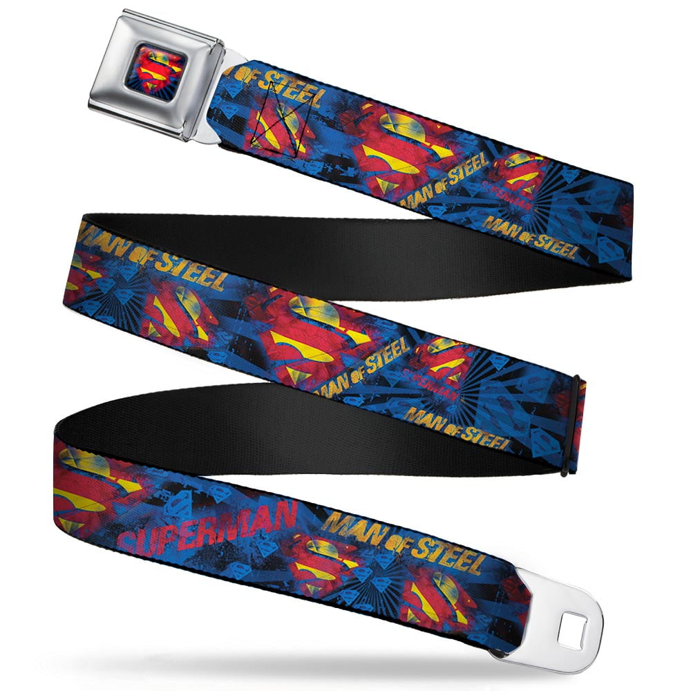 Superman Shield Rays Full Color Black Blue Red Yellow Superman Man Of ...