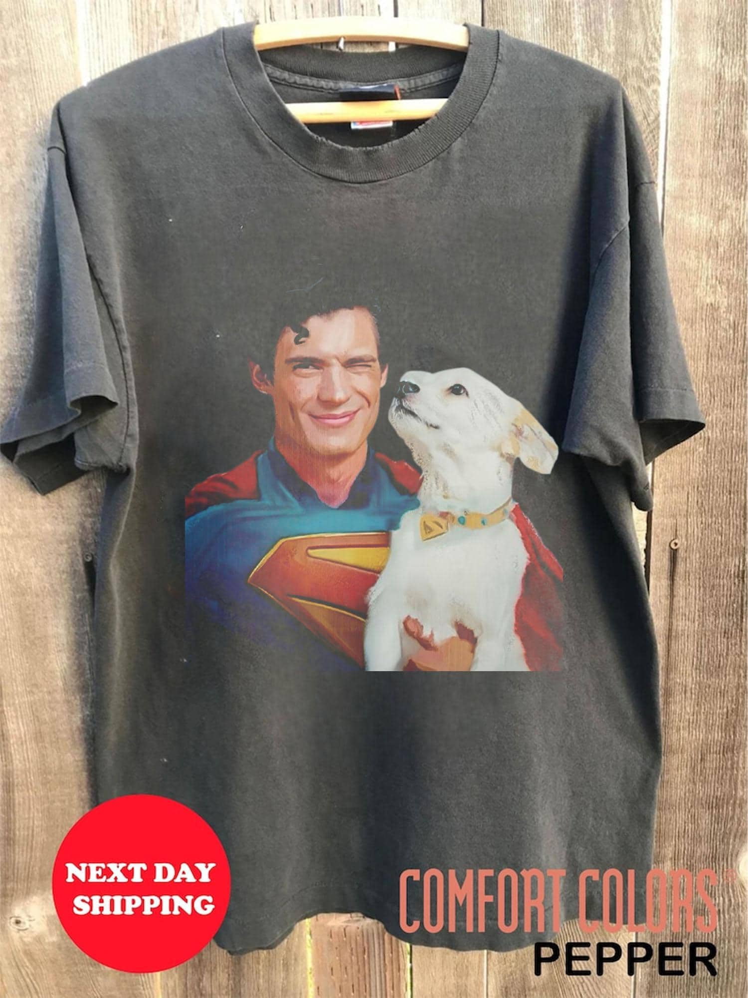 Superman Shirt, Clark Kent and Dog Vintage 90s Styles Shirt - Walmart.com