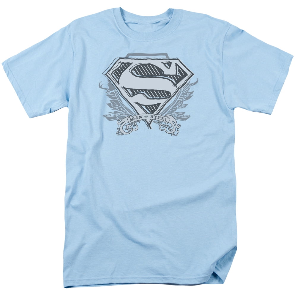 Superman Sketchy Crest Shield Officially Licensed Adult T Shirt ...