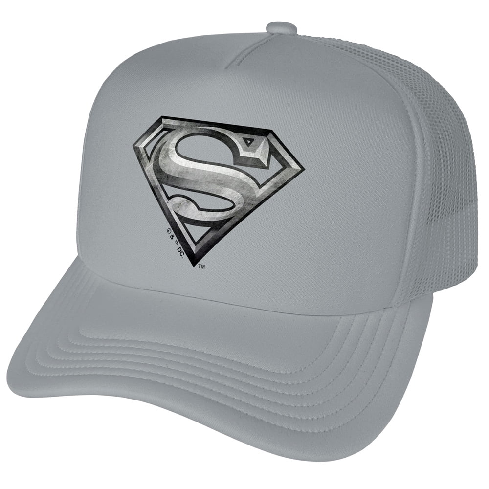 Superman Steel Logo Foam Snapback Trucker Hat - Unisex for Men and ...