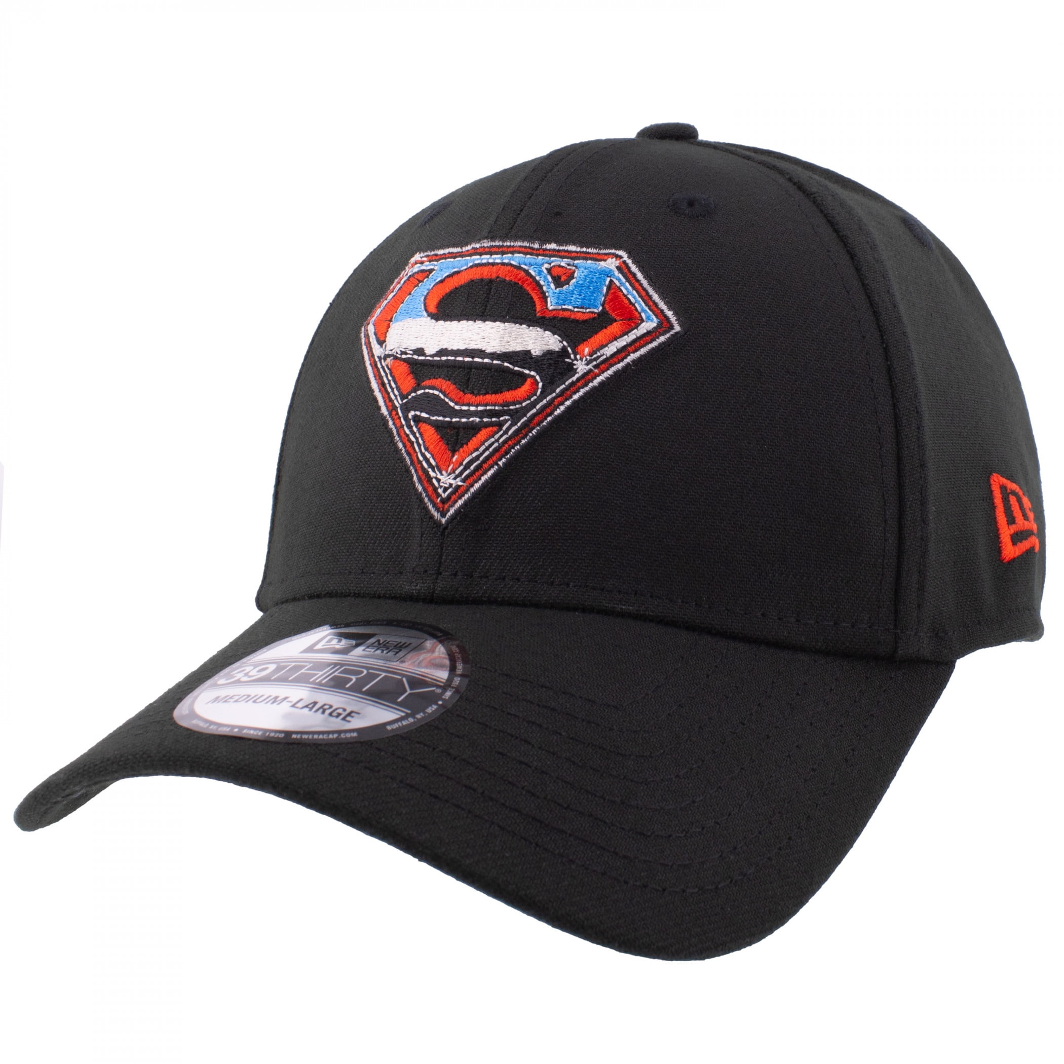 Superman Steel Logo New Era 39Thirty Fitted Hat-Medium/Large - Walmart.com