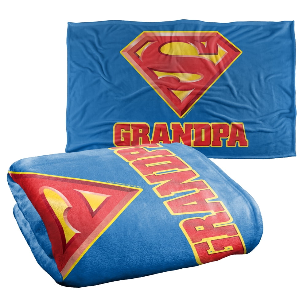 Superman Super Grandpa Silky Touch Super Soft Throw Blanket 36" x 58 ...
