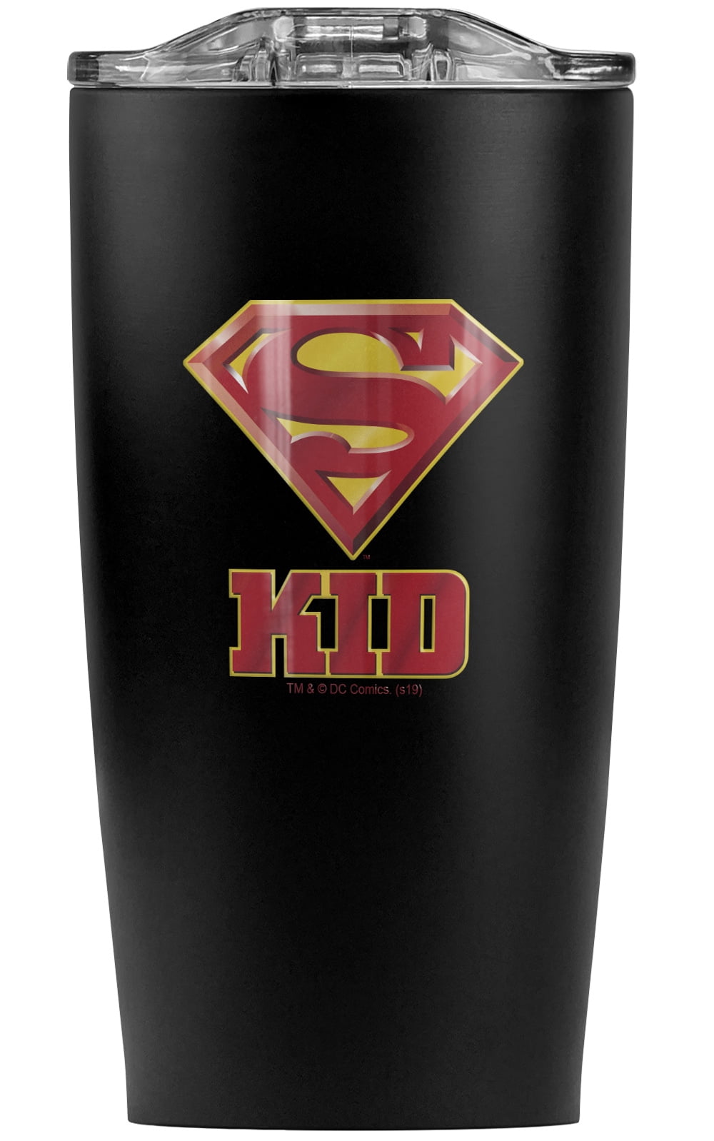 Superman Super Kid Shield Logo Stainless Steel 20 oz Travel Tumbler ...