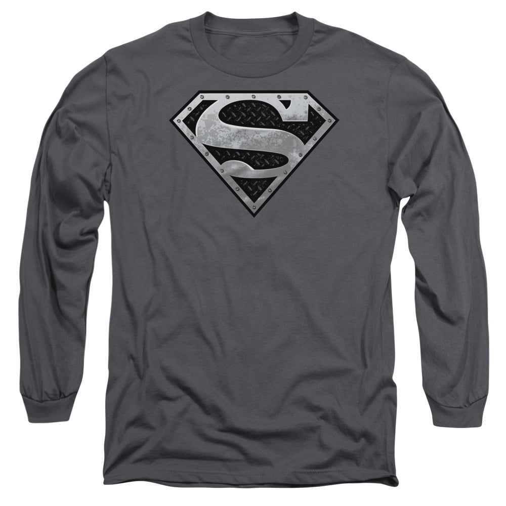 Superman - Super Metallic Shield - Long Sleeve Shirt - XX-Large ...