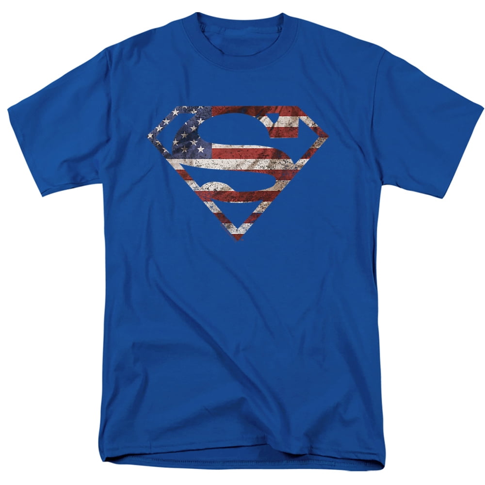 Superman Super Patriot Unisex Adult T Shirt, Royal, Large - Walmart.com