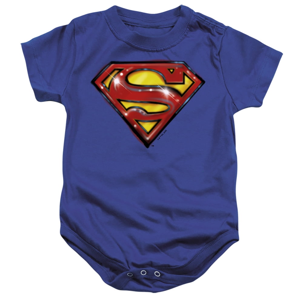 Superman Superman Airbrush Logo Unisex Infant Snap Suit for Baby (6 ...