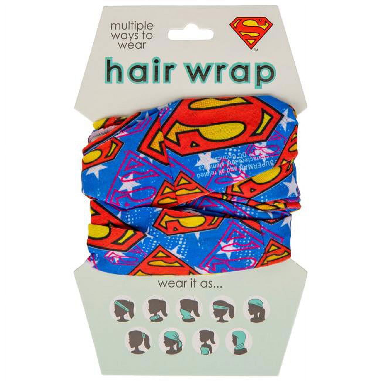 Superman Superman Classic Symbol Face Mask & Hair Wrap - Walmart.com