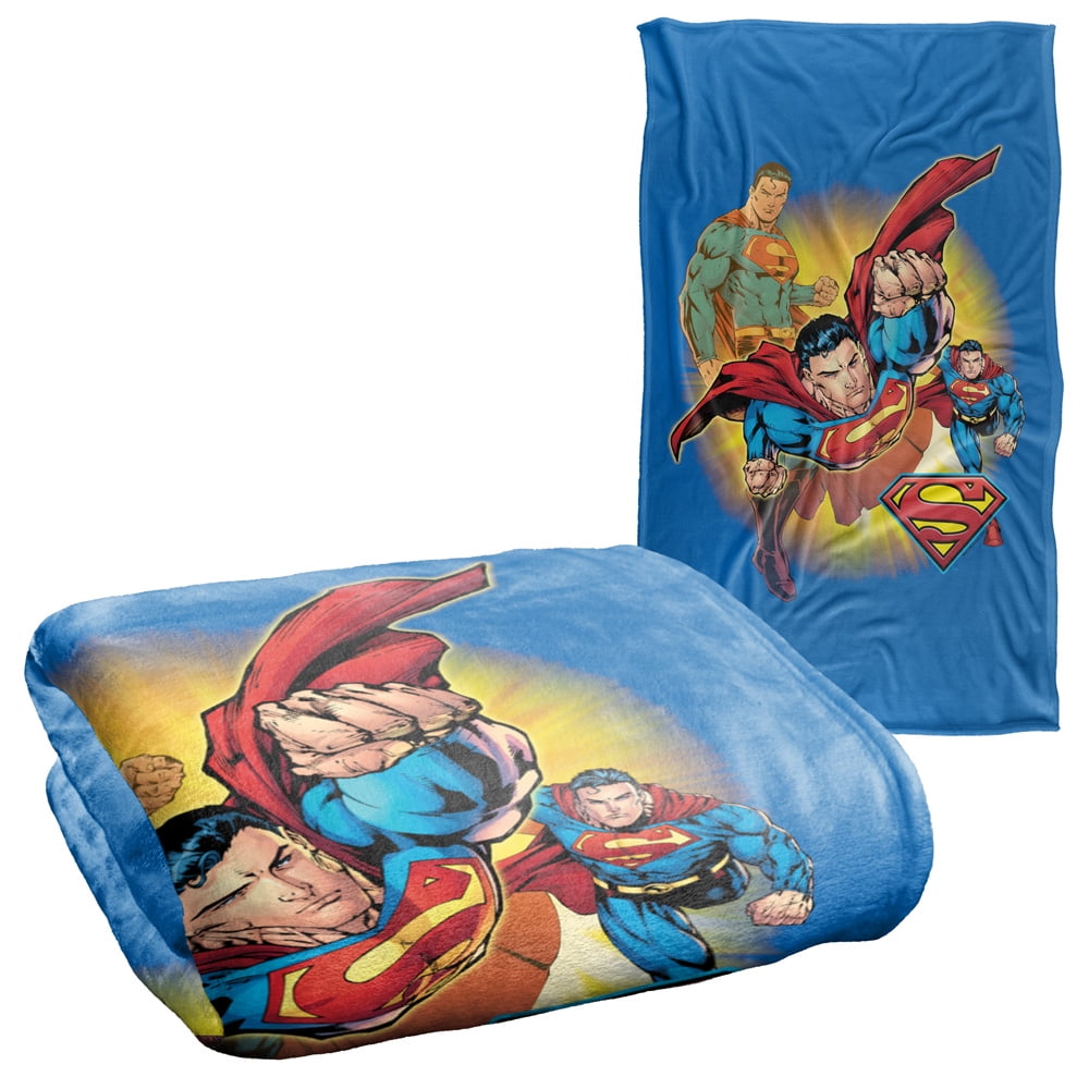 Superman Superman Collage Silky Touch Super Soft Throw Blanket 36" x 58 ...
