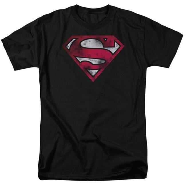 Superman Superman Distressed Symbol White Variant Mens T-Shirt - Extra ...