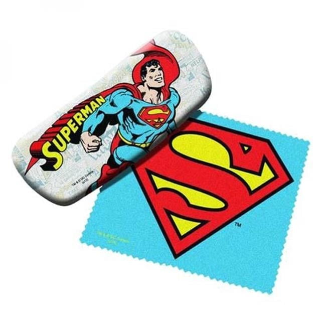 Superman Glasses Case, Hard Hinged Back, Includes Microfiber Cleaning ...