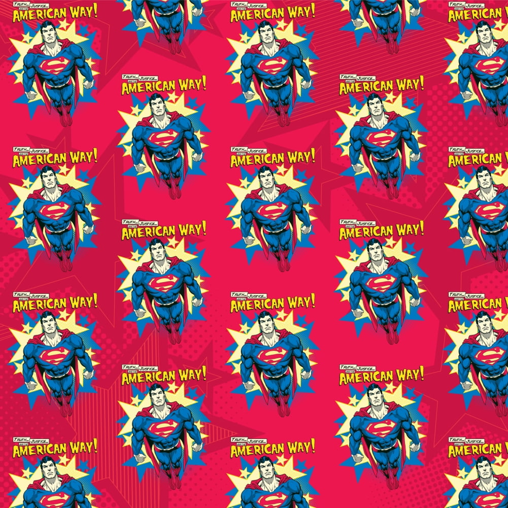 Superman The American Way Premium Roll Gift Wrap Wrapping Paper ...