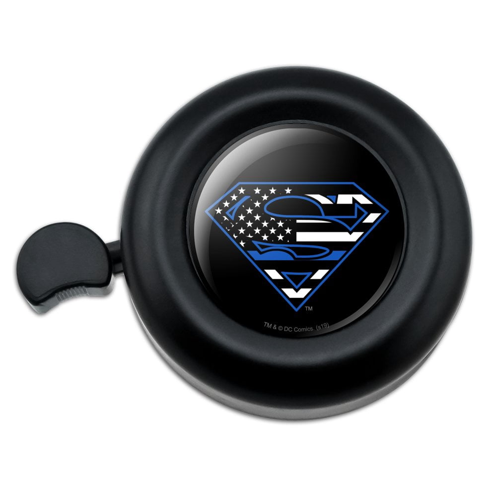 Superman Thin Blue Line Flag Shield Logo Bicycle Handlebar Bike Bell ...