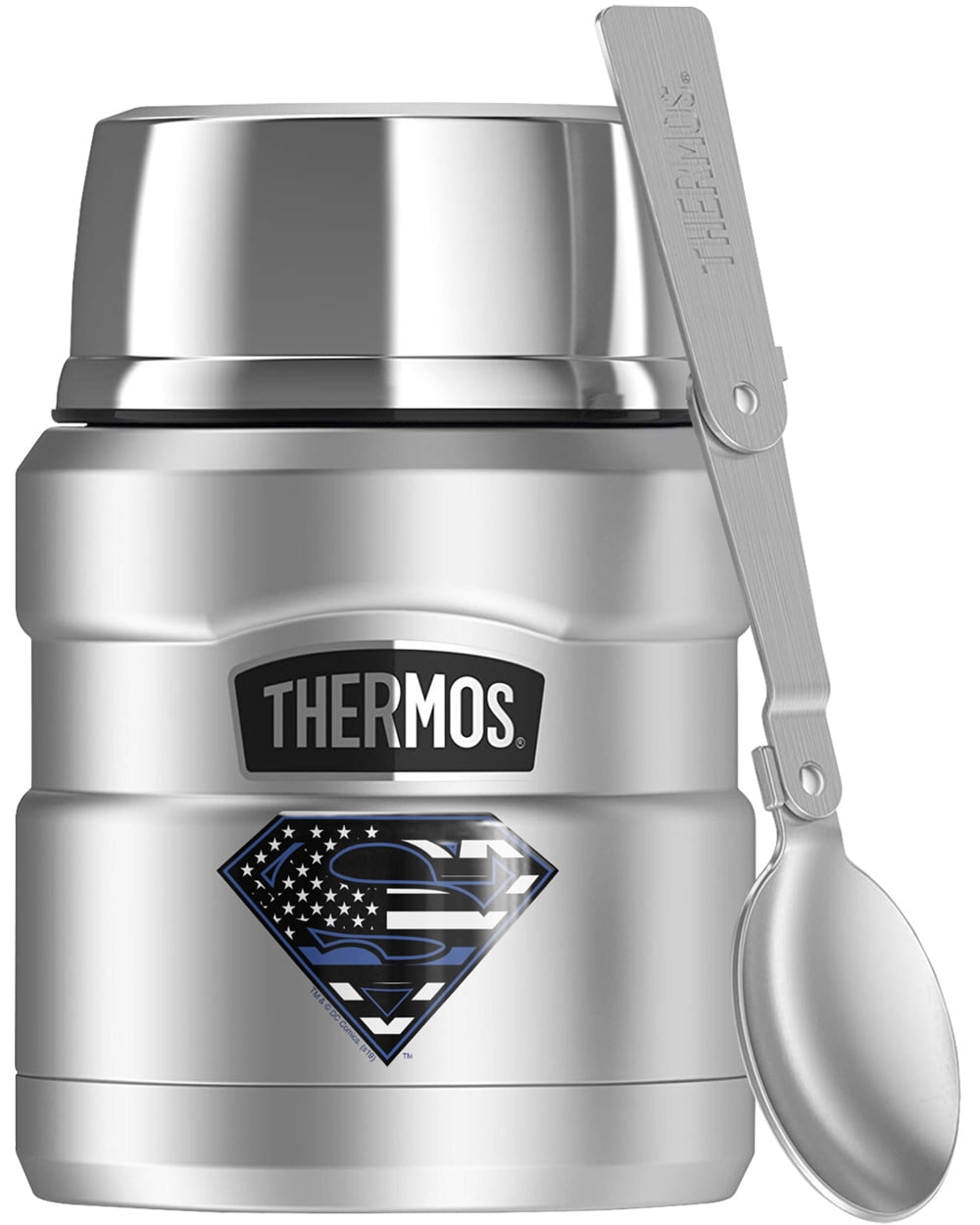 Superman Thin Blue Line Flag Shield Logo, THERMOS STAINLESS KING ...