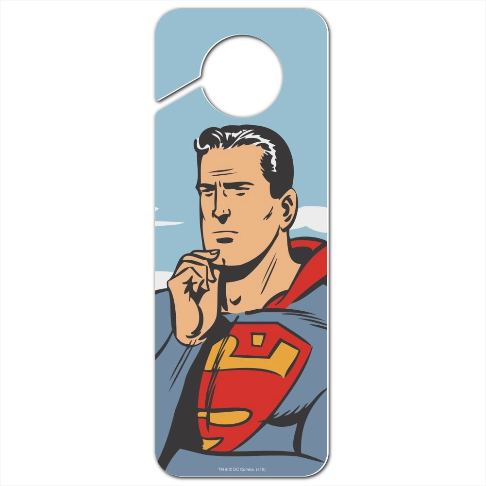 Superman Thinking Plastic Door Knob Hanger Sign - Walmart.com