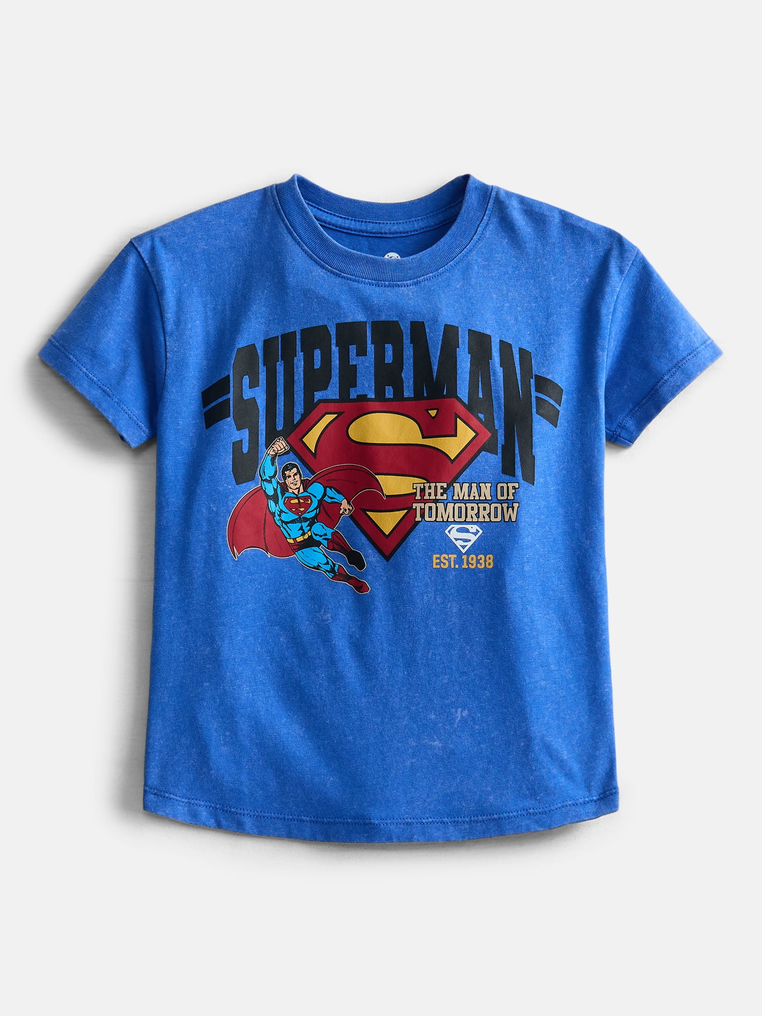Superman Toddlers' Graphic Tee with Short Sleeves, Sizes 12M-5T ...