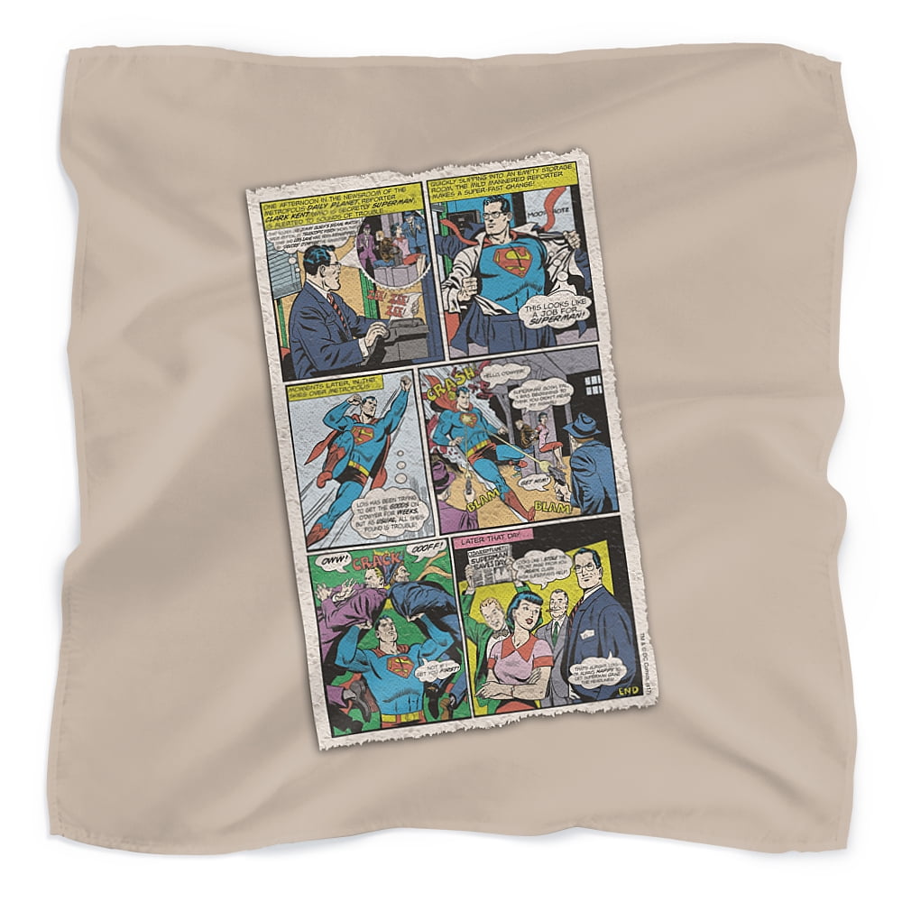 Superman Vintage Comic Bandana (21 in x 21 in) - Walmart.com