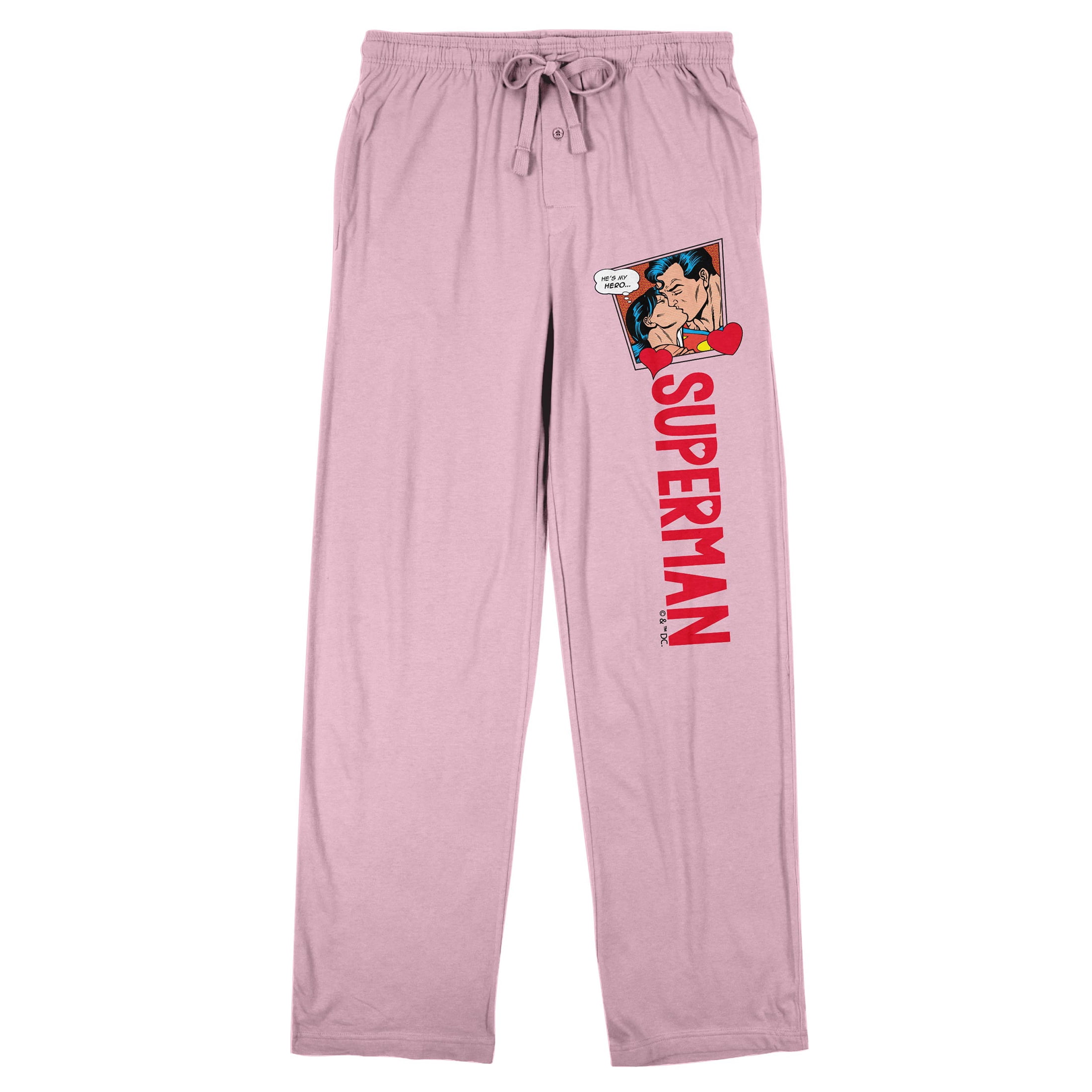 Superman "You're My Hero" Women's Pink Sleep Pajama Pants - Walmart.com
