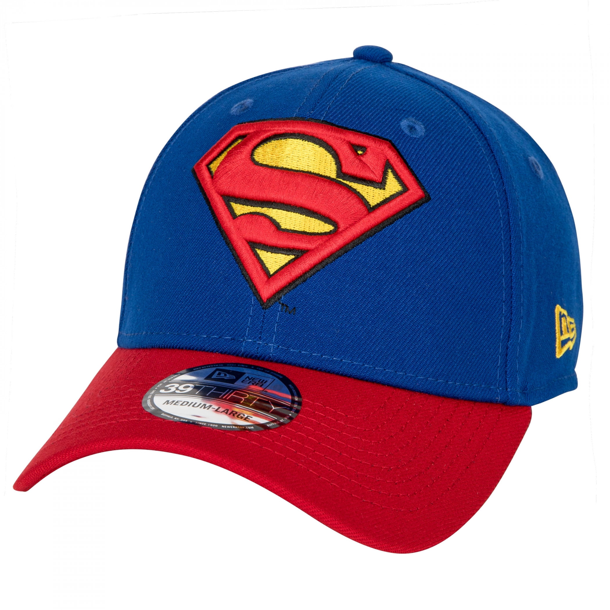 Superman Symbol Blue and Red 39Thirty Fitted Hat-Medium/Large - Walmart.com