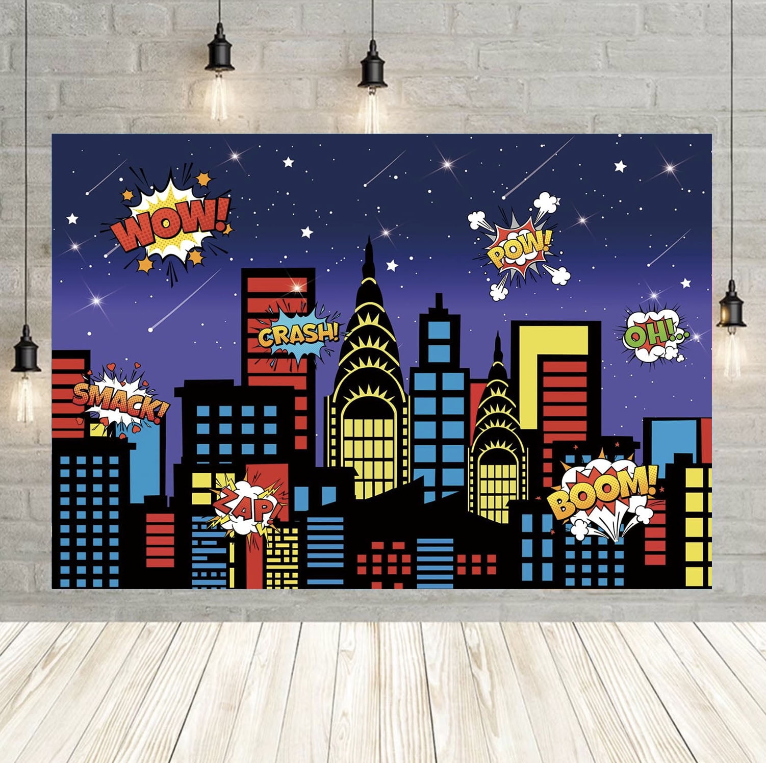 Superman party backdrop, 60×40 inch Superman backdrop cloth, birthday ...