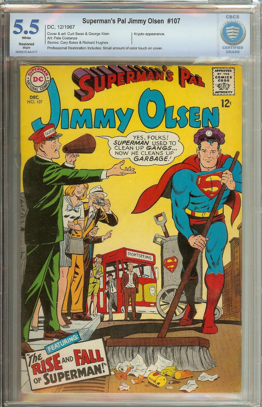 Superman's Pal Jimmy Olsen #107 CBCS 5.5 - Walmart.com