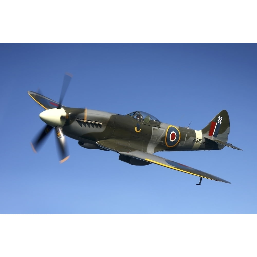 Supermarine Spitfire Mk. XVIII fighter warbird Poster Print - Walmart.com