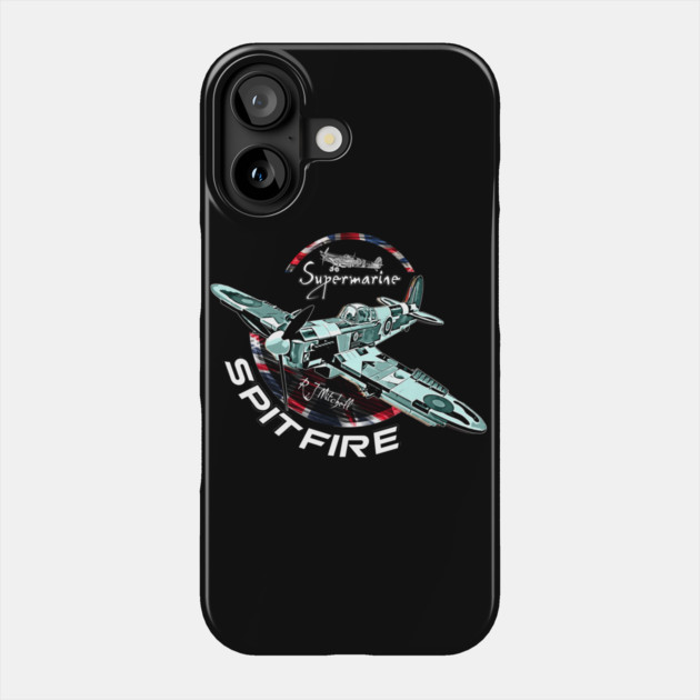 Supermarine Spitfire Vintage English Case for iPhone 11,12,13,14,15,16 ...