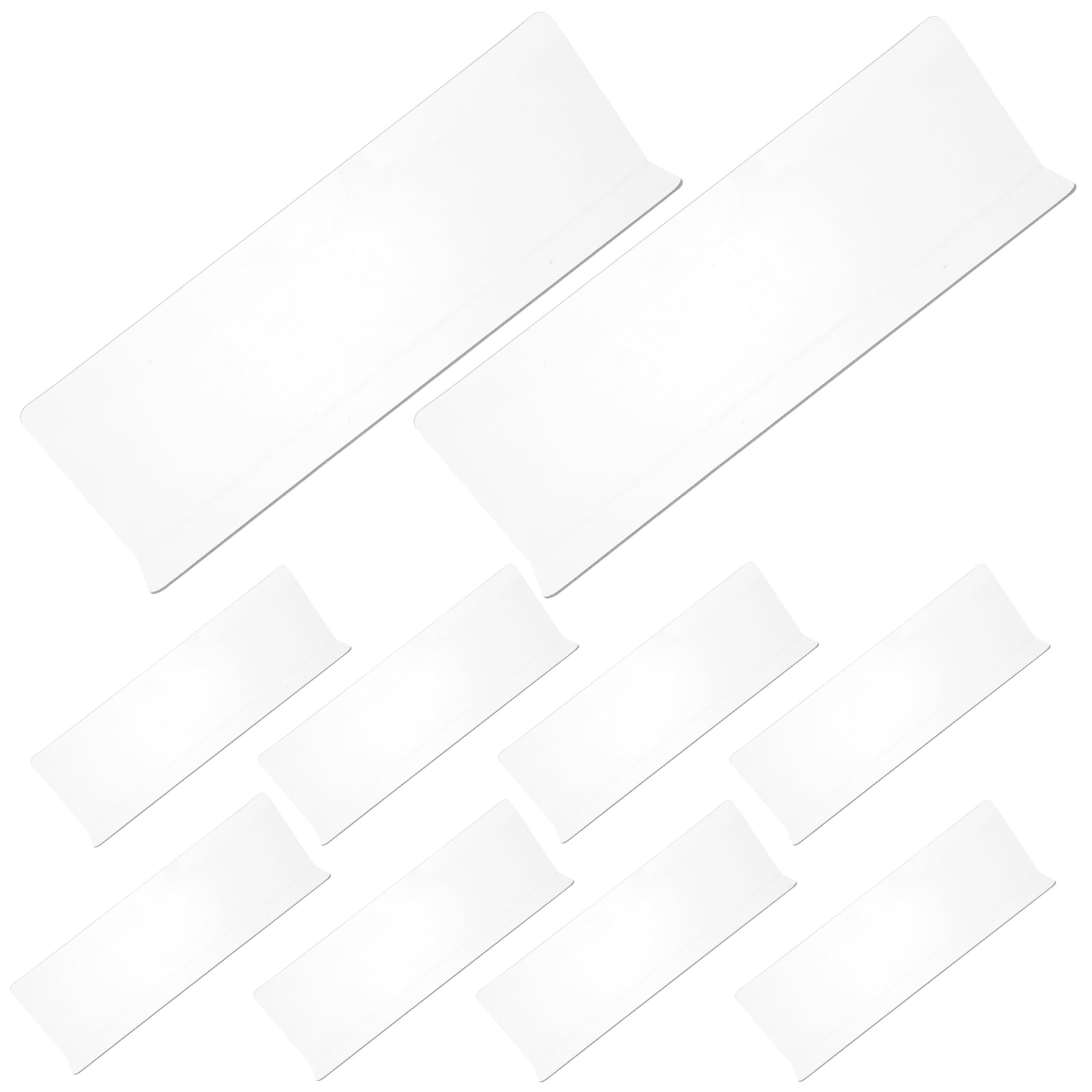 HOMEMAXS 10Pcs Transparent Dividers for Closet Organization L Shaped ...