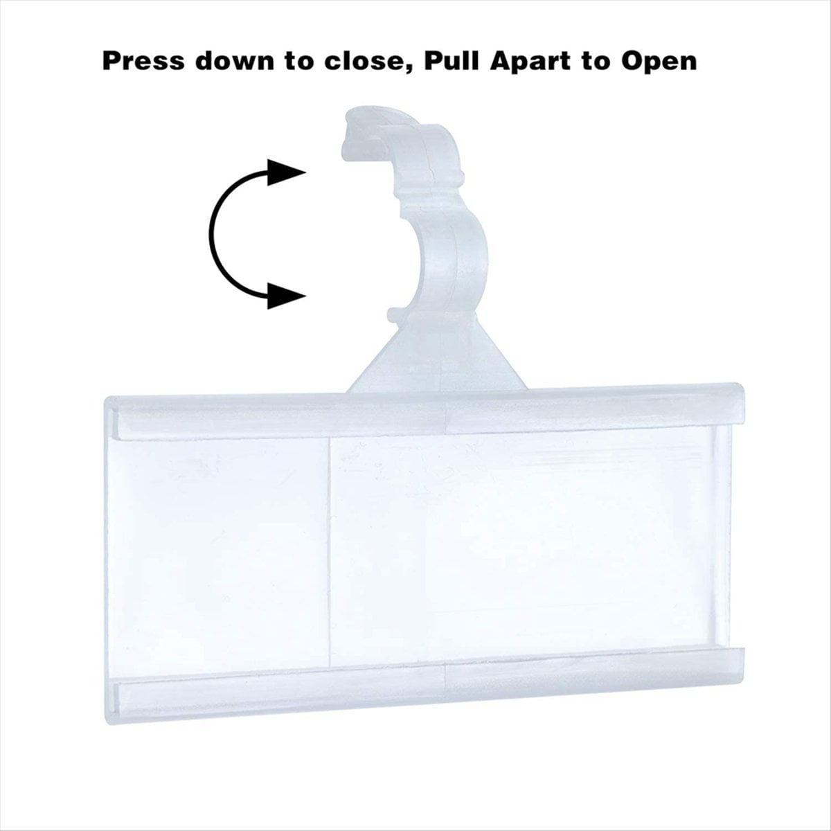 Supermarket Basket Shelf Plastic Hanging Label Hook Price Tag Card ...