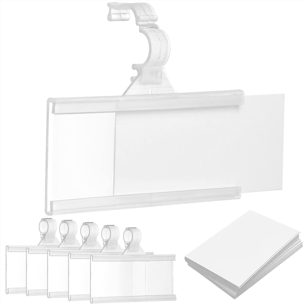 Supermarket Basket Shelf Plastic Hanging Label Hook Price Tag Card ...