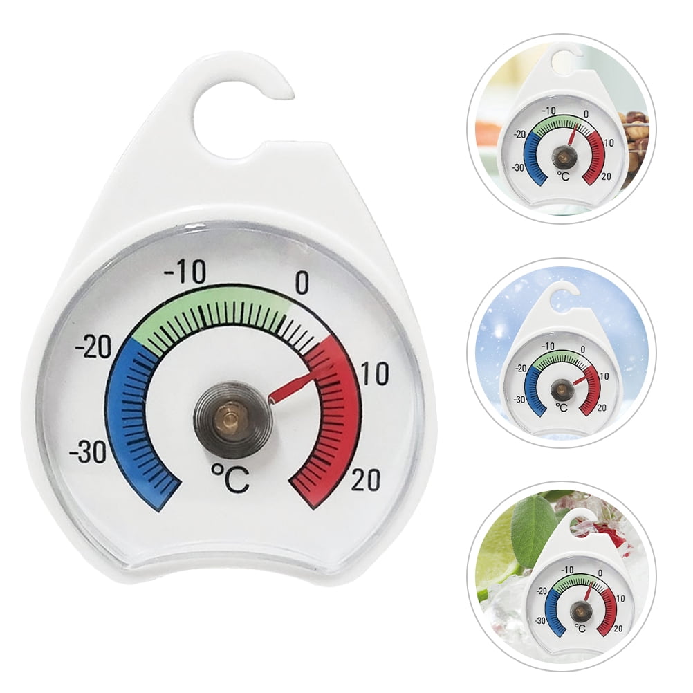 White Fridge Thermometer for Indoor Use High Precision Monitor in ...
