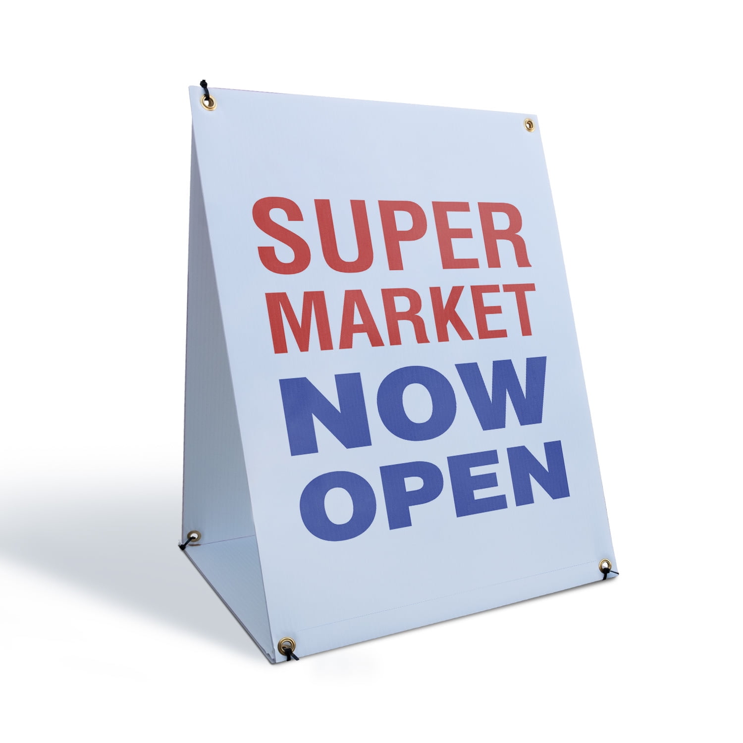 Supermarket Now Open Sidewalk Sign 18 Inch x 24 Inch A-Frame Images On ...